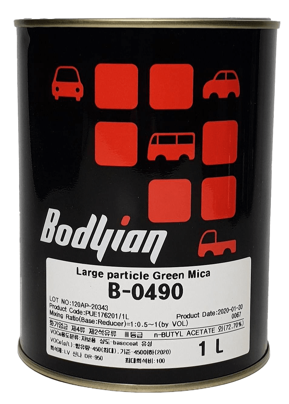 B 0490 Large Particle Green Mica 1ltr National Paints Australia b-0490-large-particle-green-mica-1ltr-national-paints-australia